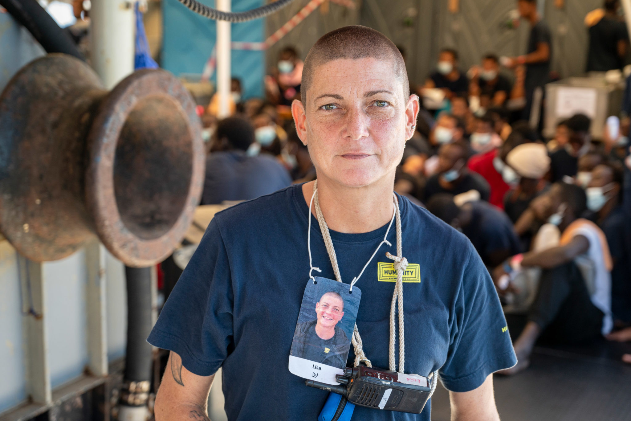 Lisa, Mental Health Representative auf der Humanity 1 - SOS Humanity